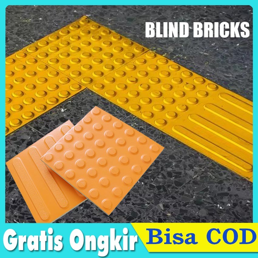 Jual 30*30cm Guiding Block Blind Road Sidewalk Lantai Ubin Karet Jalur ...