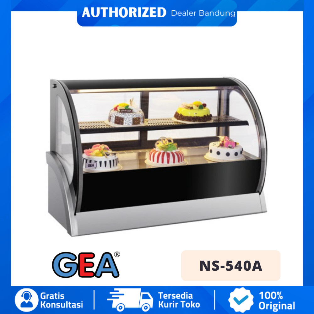 Jual GEA NS 540A NS-540A COUNTERTOP CAKE SHOWCASE GARANSI | Shopee Indonesia