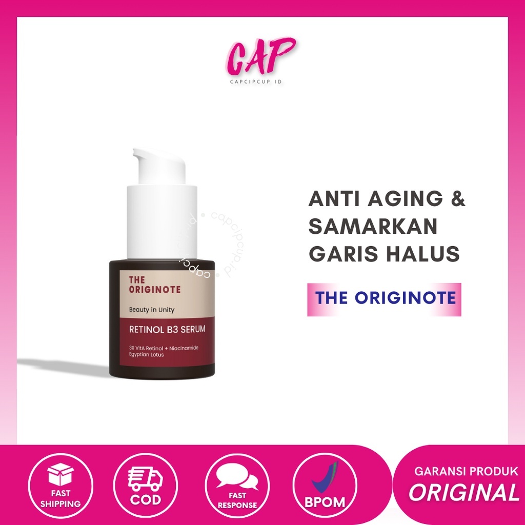 Jual CAP - THE ORIGINOTE Retinol B3 Serum - Serum Anti Aging Menyamarkan Garis Halus Meratakan ...