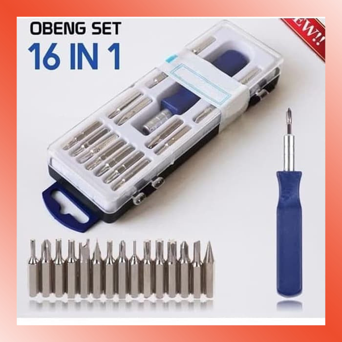Jual LAMMORO > AR71 Obeng Set 16 in 1 Student Tool Kit 19B4 | Shopee ...