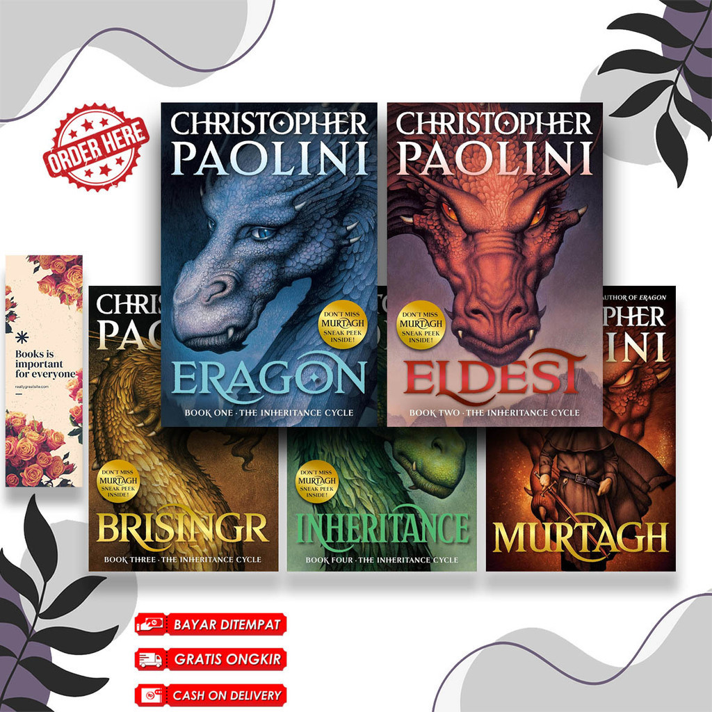 Jual Eragon, Eldest, Brisingr, Inheritance, Murtagh: The World of Eragon by Christopher Paolini ...