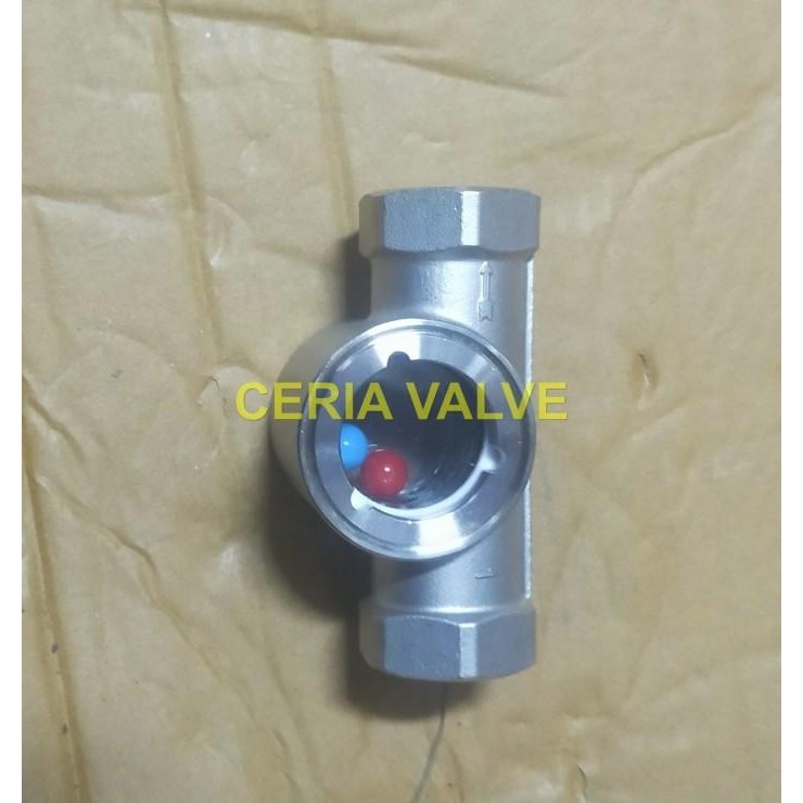 Jual Sight Glass Flow Indicator Ball 1.1/4'' inchi SS 304 / Sight Glass ...