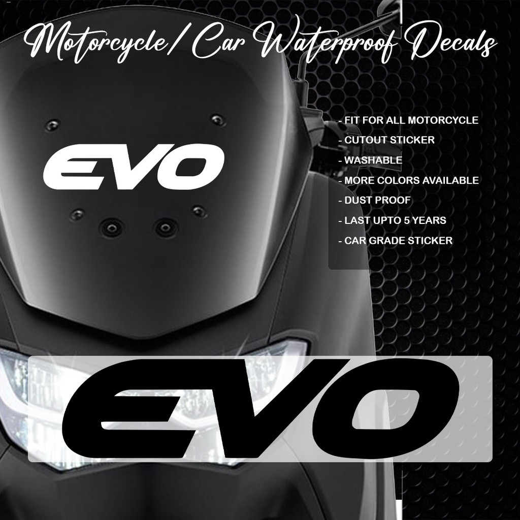 Jual Sticker Motor logo Evo Stiker Motor Custom Motorcycle & Car ...