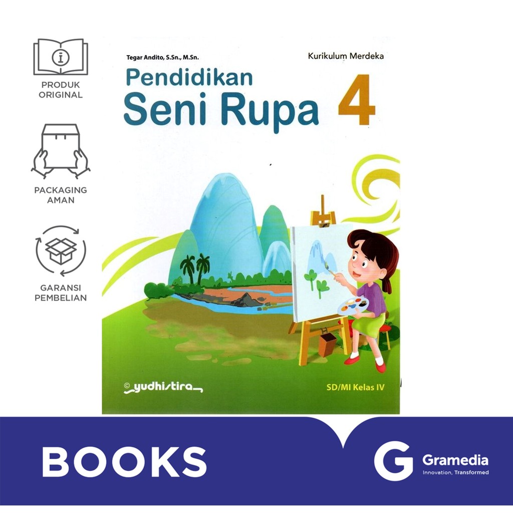 Jual Pendidikan Seni Rupa 4 SD/MI Kelas 4 Kurikulum Merdeka (Tegar Andito, S.Sn., M.Sn ...