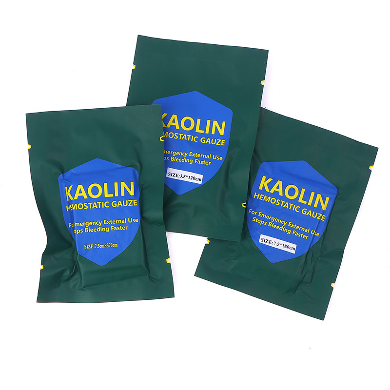 Jual 1Bag Hemostatic Kaolin Gauze Combat Emergency Trauma Z-Fold ...
