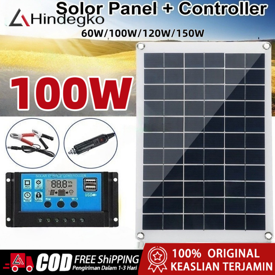 Jual COD-100W/150W SOLAR PANEL PANEL SURYA PEMBANGKIT LISTRIK TENAGA ...