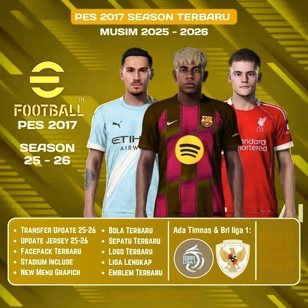 Jual PES 2017 UPDATE TERBARU 2025 - GAME PC - GAME LAPTOP - GAME ...