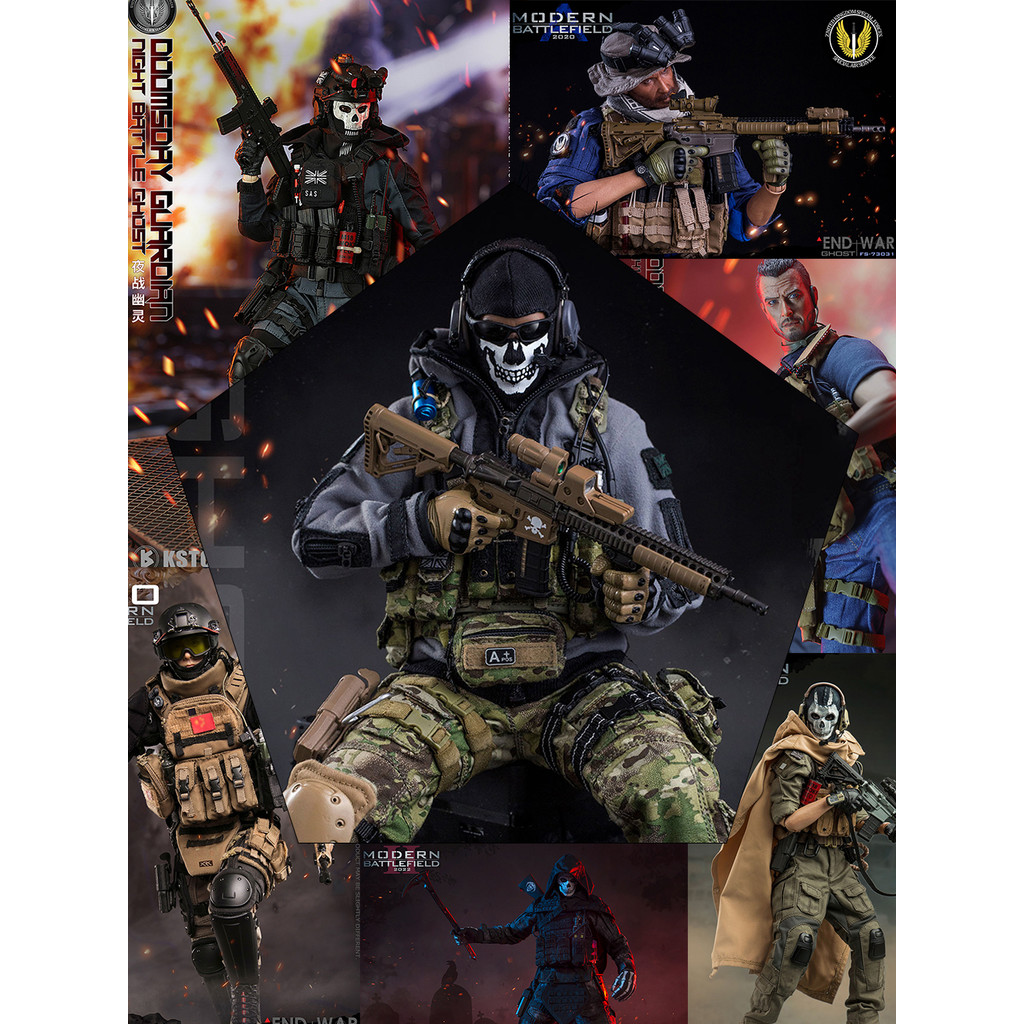 Jual ViiKONDO 1/6 Flagset FS 73033 Ghost Action Figure Simon Riley End ...