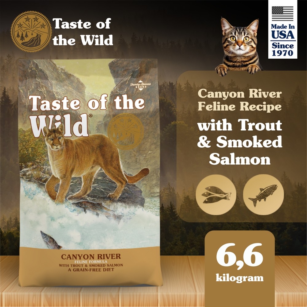 Jual Taste of The Wild Cat Food Makanan Kucing Kering Canyon River ...