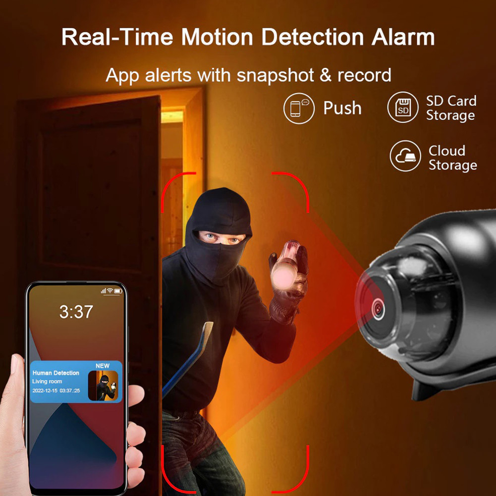 Jual Kamera Pengintai mini WIFI Hidden Spy camera HD CCTV Mini Cam ...