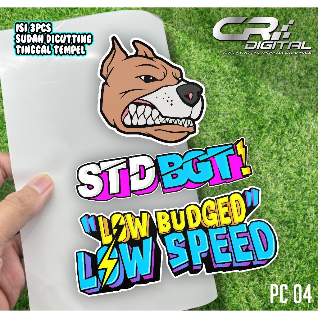 Jual STIKER PACK ISI 3pcs STANDAR NGEYEL LOW BUDGED LOW SPEED JOKI ...