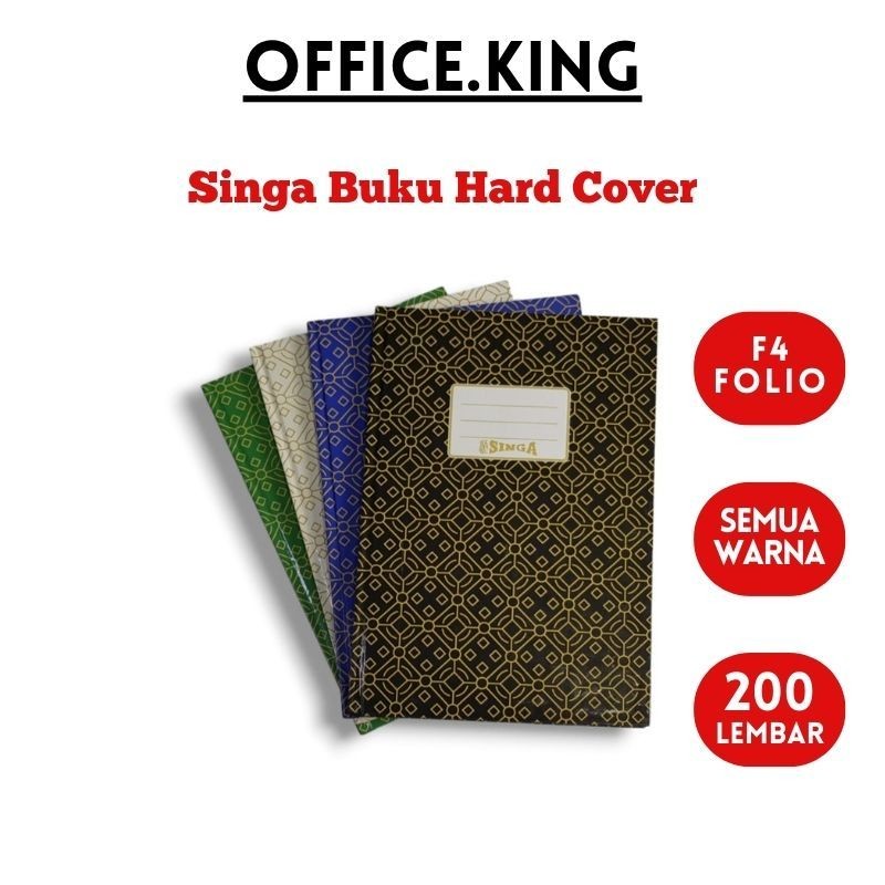 Jual Singa Buku Hard Cover Folio 200 LEMBAR Buku Tulis Tebal Note Book ...