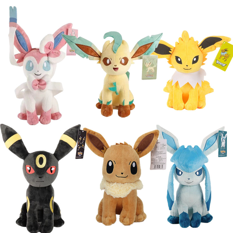 Jual Genuine Pokémon Doll Pikachu Plush Toy Eevee Doll Pokémon Cute ...