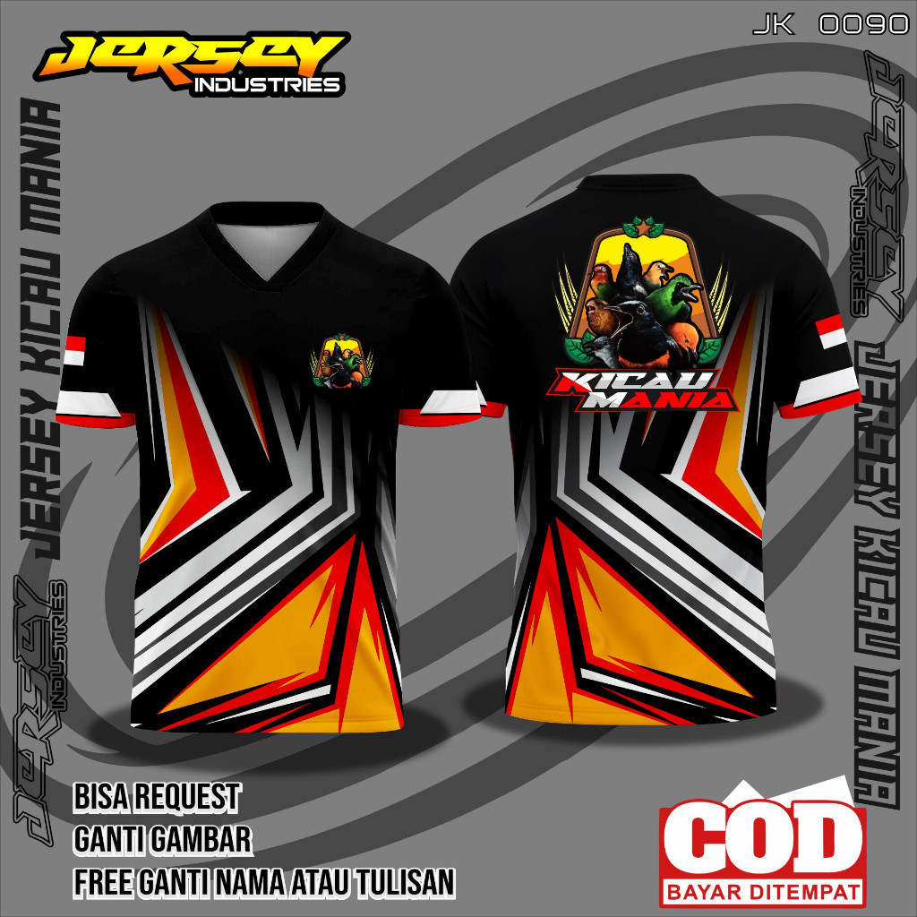 Jual Custom Jersey Kicau Mania, Bisa Order Satuan, Bisa Tambah Logo ...