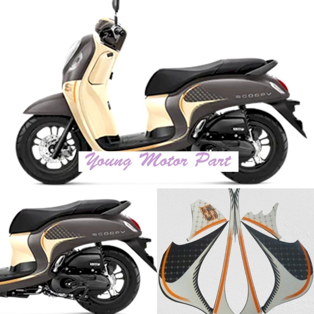 Jual Striping stiker polet list motor honda scoopy fashion 2023 2024 ...