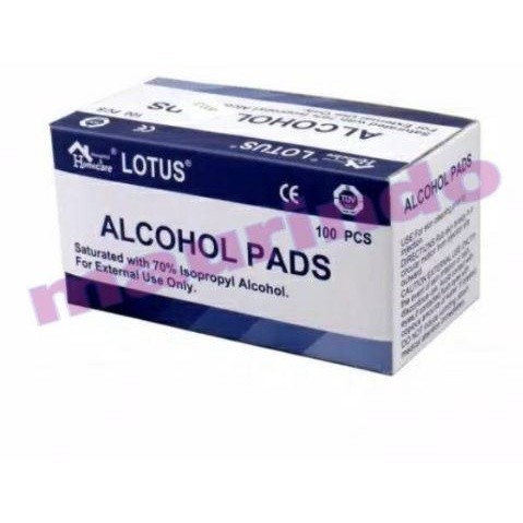 Jual LOTUS Homecare Alkohol Swab Tissue Kapas Pads Alcohol Swabs 75 ...