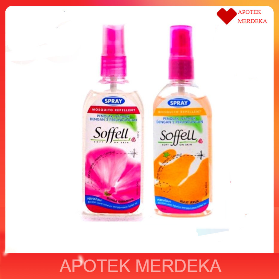Jual SOFFELL SPRAY 80 ML Wangi Bunga Geranium & Kulit Jeruk - Semprot ...