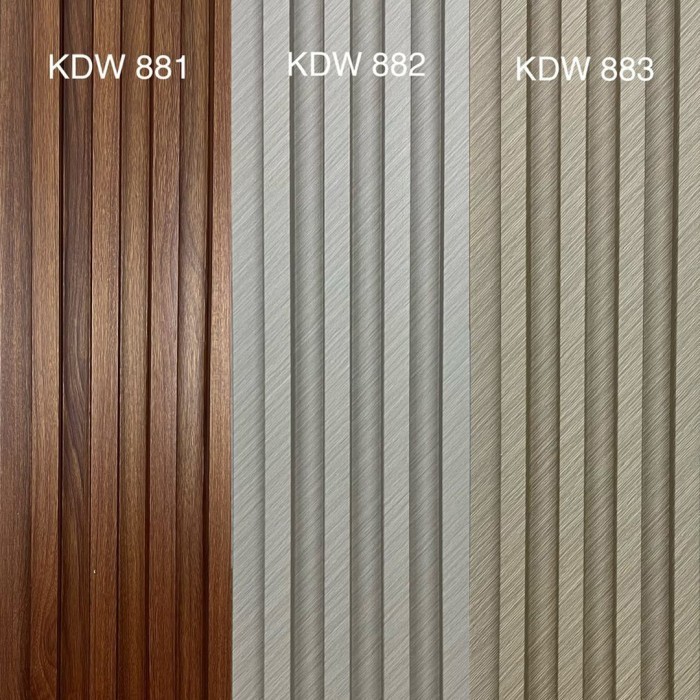 Jual Kendo Wall Panel Partisi Kayu PVC - per Box isi 10 batang | Shopee ...
