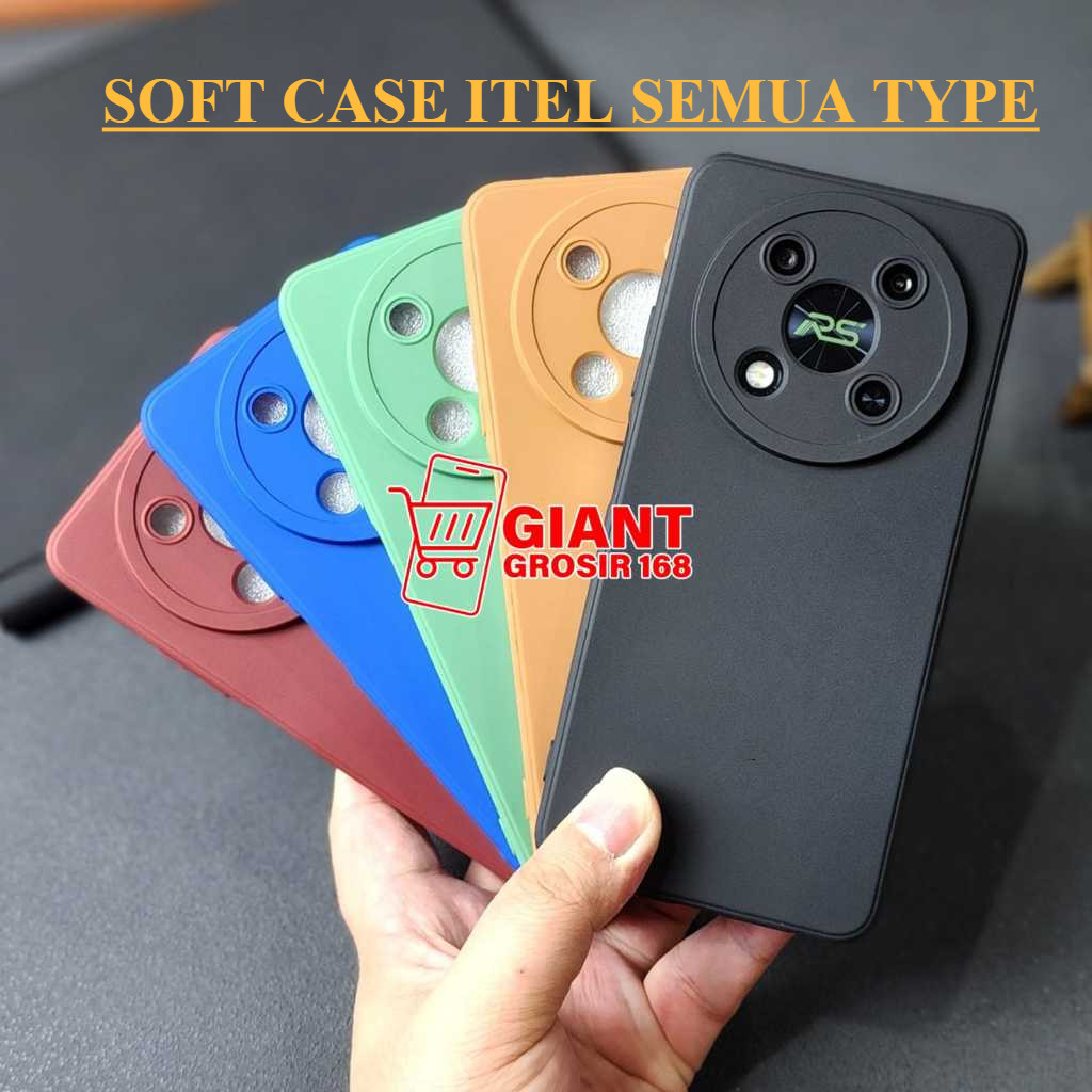 Jual Softcase Itel A60 / A70 / S23 / P55 / RS4 Case Macaron Pro Kamera ITEL Type lengkap Polos ...