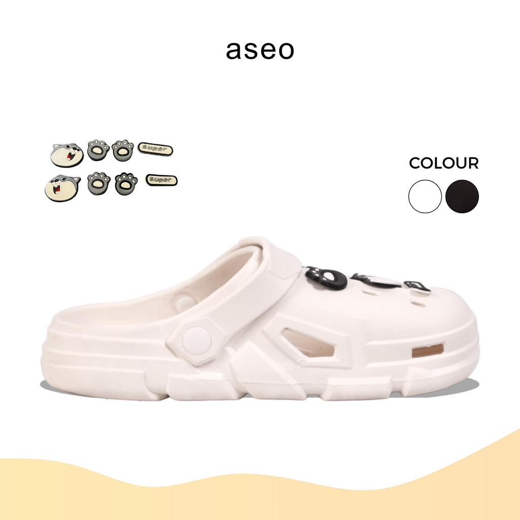 Jual Aseo Sandal Pria Wanita Kodok Clog Terbaru Baim Import Anti Slip ...
