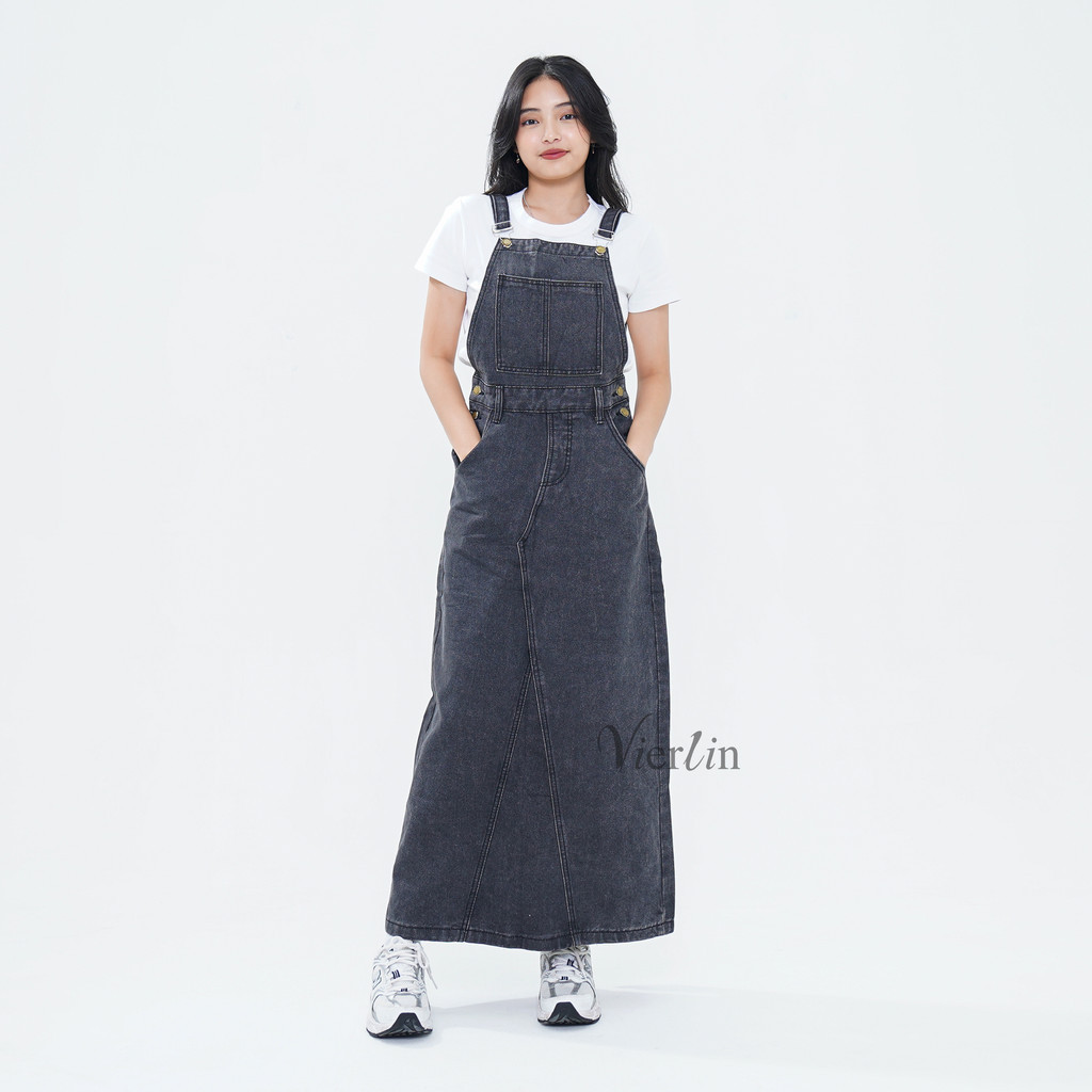 Jual VIERLIN - Jeans 1656 - OVERALL JUMPSUIT ROK | Shopee Indonesia
