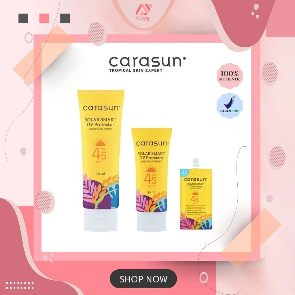 Jual Carasun Sunscreen Solar Smart UV Protector 70ml | Shopee Indonesia