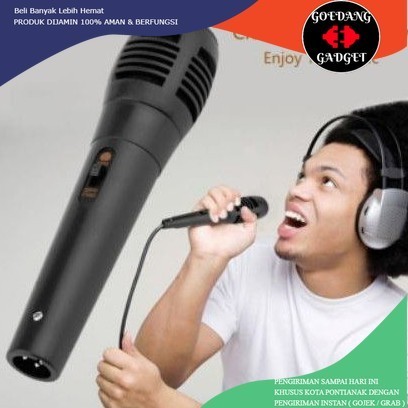 Jual (CEK VARIASI) Mic Karaoke Kabel Murah Aux Mix Karoke Speaker ...