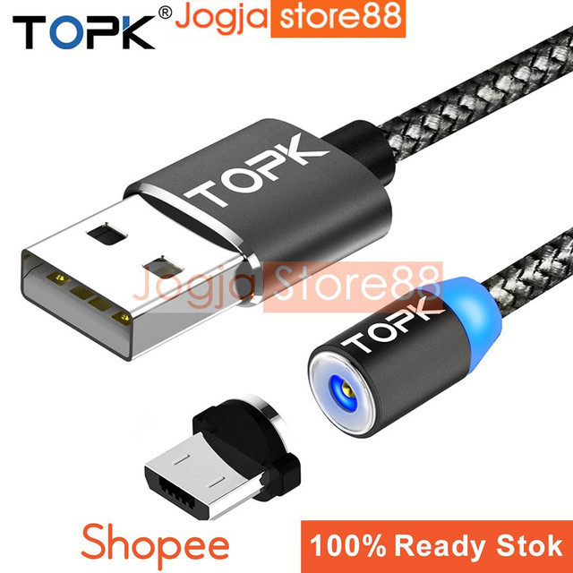 Jual Kabel Cas / Charger Micro USB Magnetic Port Lepas Pasang LED ...