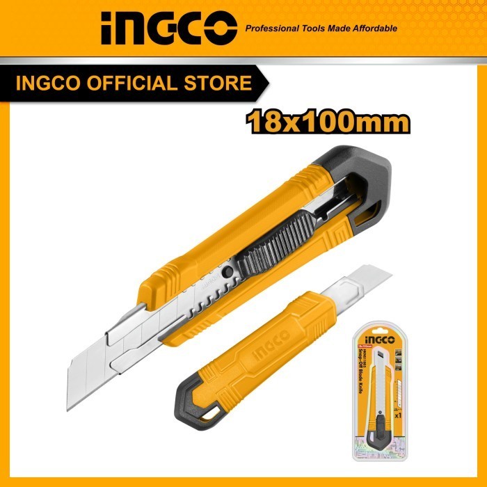 Jual Pisau Cutter Besar AutoLock (18mm) INGCO HKNS11805 Cuter Pemotong Cut | Shopee Indonesia