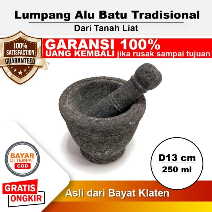 Jual Lumpang Alu Batu Asli Mortar Pastle Lesung Alat Penumbuk Obat ...