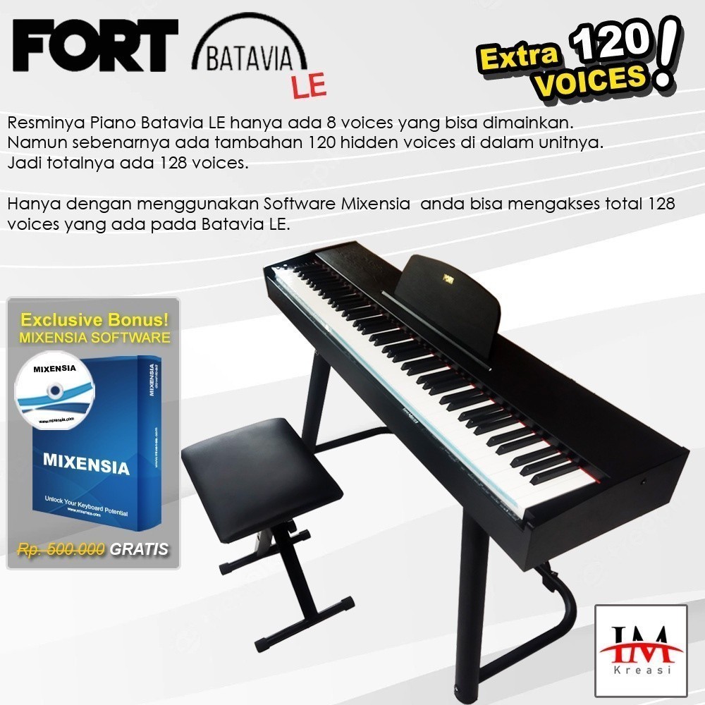 Jual Digital Piano Fort Batavia LE Garansi Resmi / BataviaLE | Shopee ...