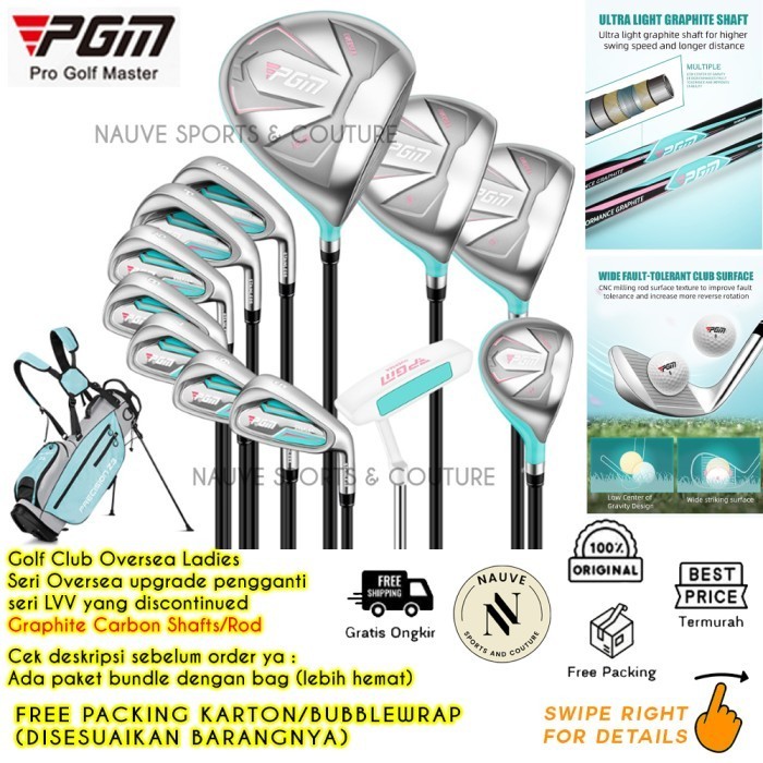 Jual Stik Golf PGM Stick Set Ladies Set Oversea Series Graphite Carbon Rod | Shopee Indonesia
