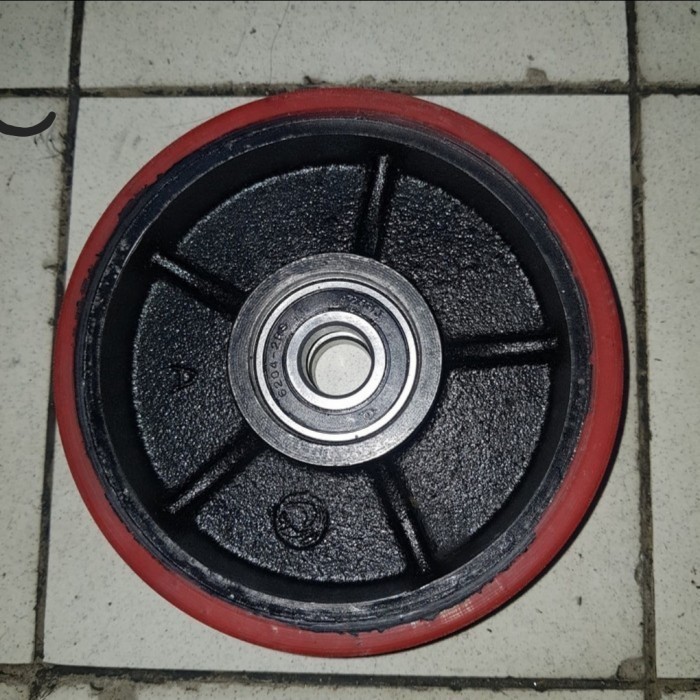 Jual Roda Troli / Caster Wheel / Roda Hand pallet 2 ton pu 160x50 mm ...