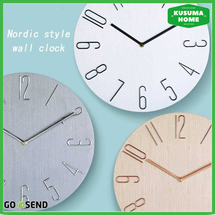 Jual Jam Dinding Estetik Ainivia 30cm Desain Unik dan Modern Bahan ...