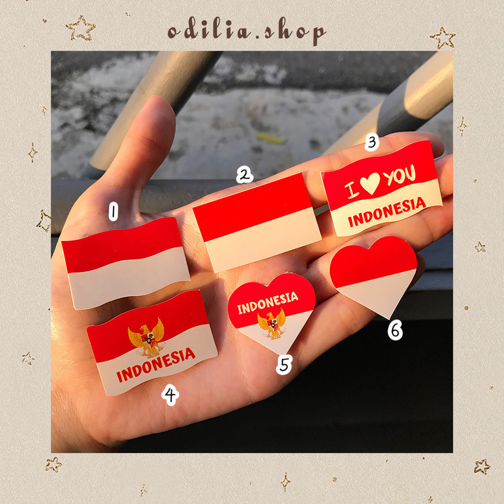 Jual Stiker Pipi Bendera Merah Putih Kemerdekaan 17 Agustus Aksesoris ...
