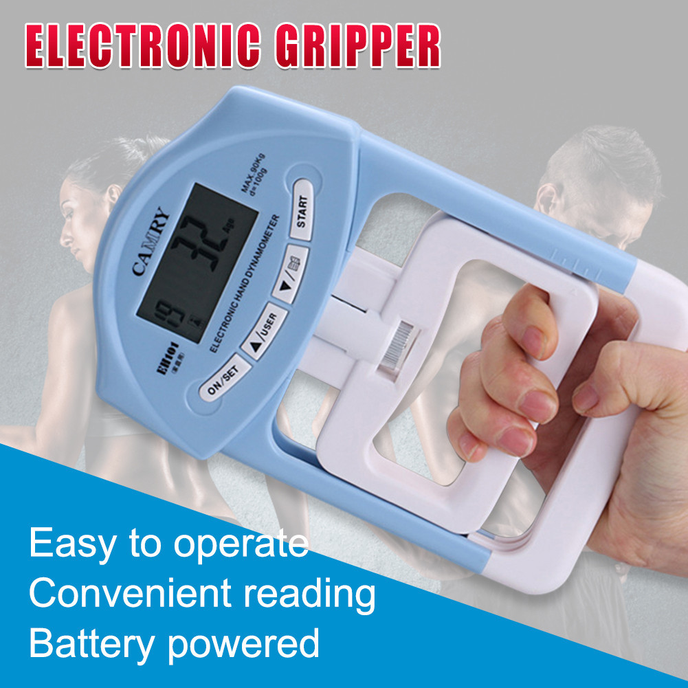 Jual Grip Strength Tester 268Lbs/120Kg Digital Hand Dynamometer Grip ...