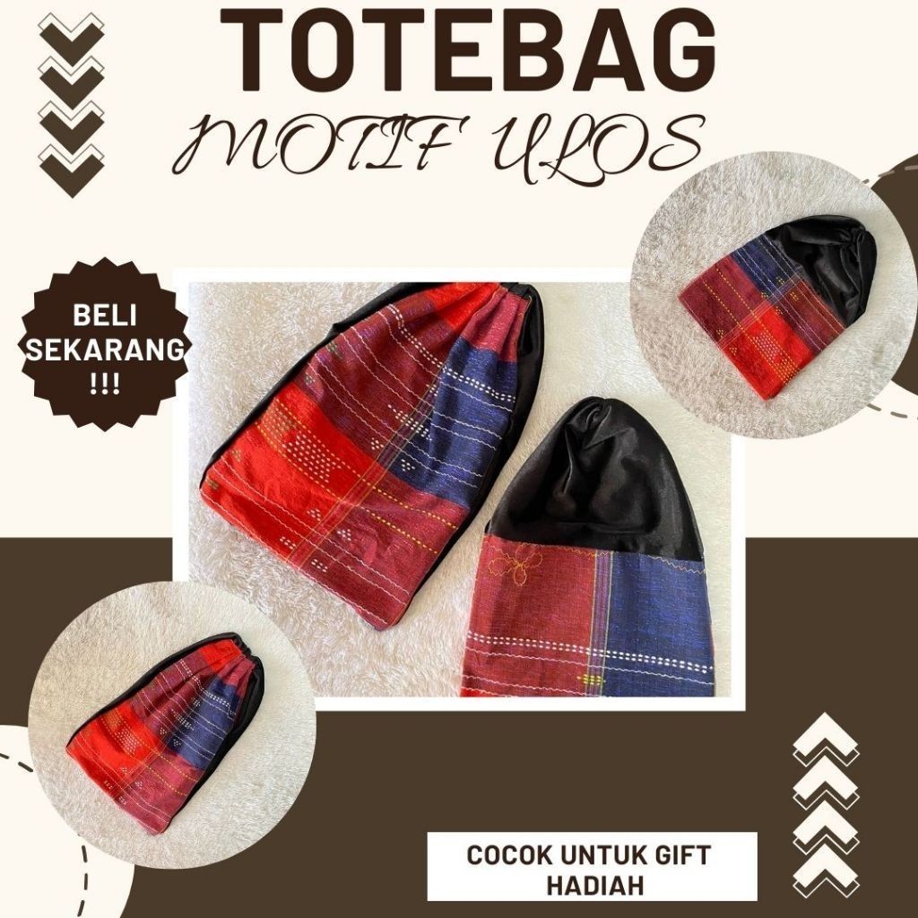 Jual Totebag Motif Ulos - Tas Jinjing - Tas Totebag Etnik - Totebag ...