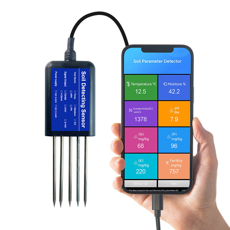 Jual Factory portable USB type-c 8 in1 soil sensor free android app ...