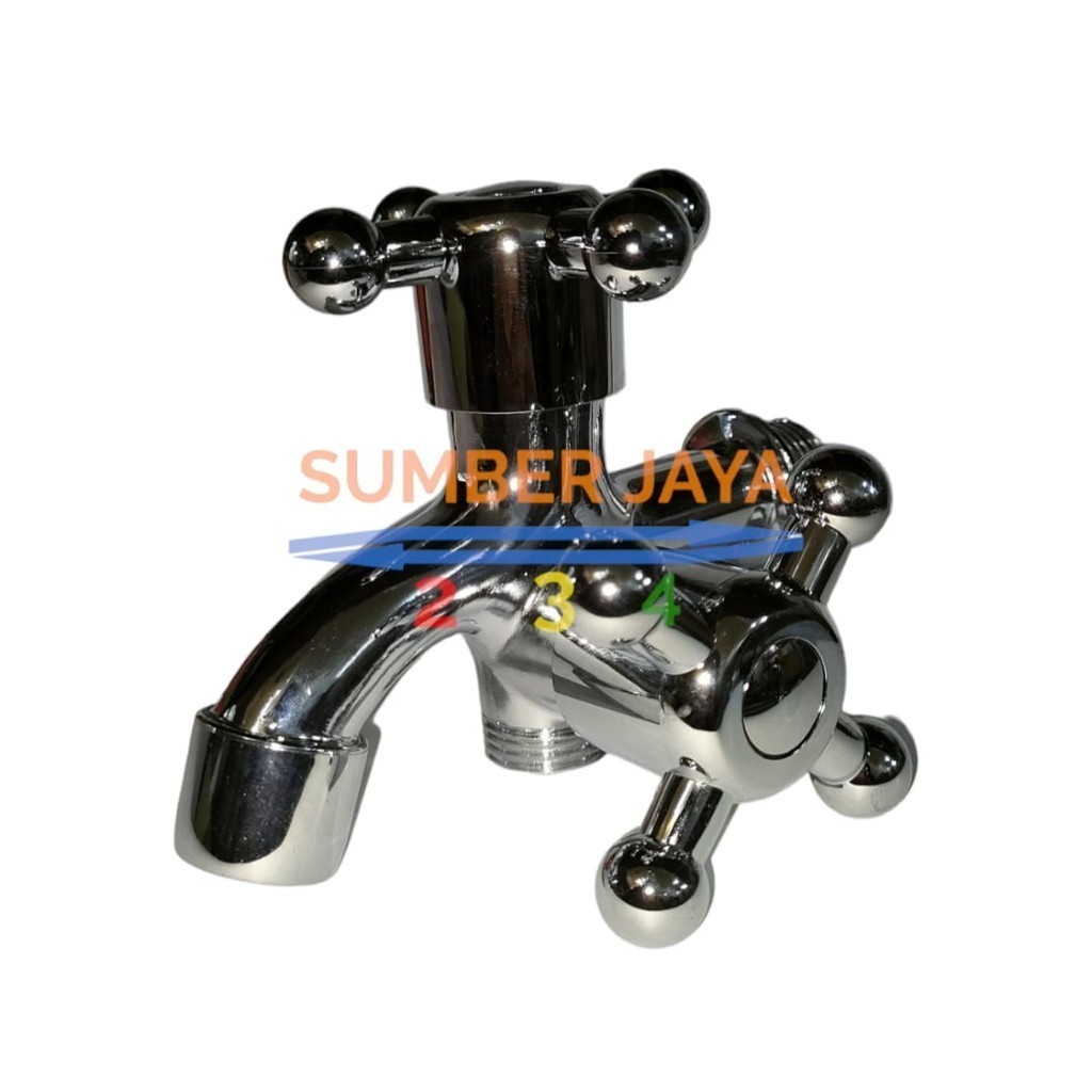 Jual Kran Shower Cabang Baling Drat 1/2 Inch / Kran Air Tembok Kamar ...
