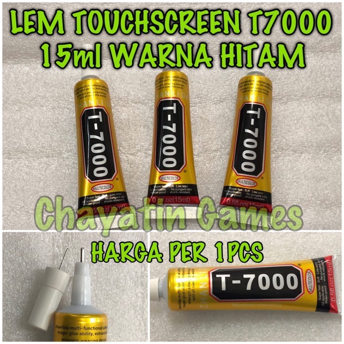 Jual LEM TOUCHSCREEN / LCD T-7000 / T7000 15 ML ( HITAM ) -AD87 | Shopee Indonesia