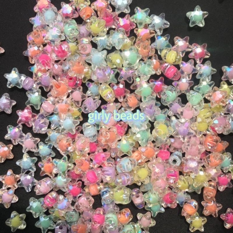 Jual Read juaL manik manik bintang clear cerah 35 pcs | Shopee Indonesia