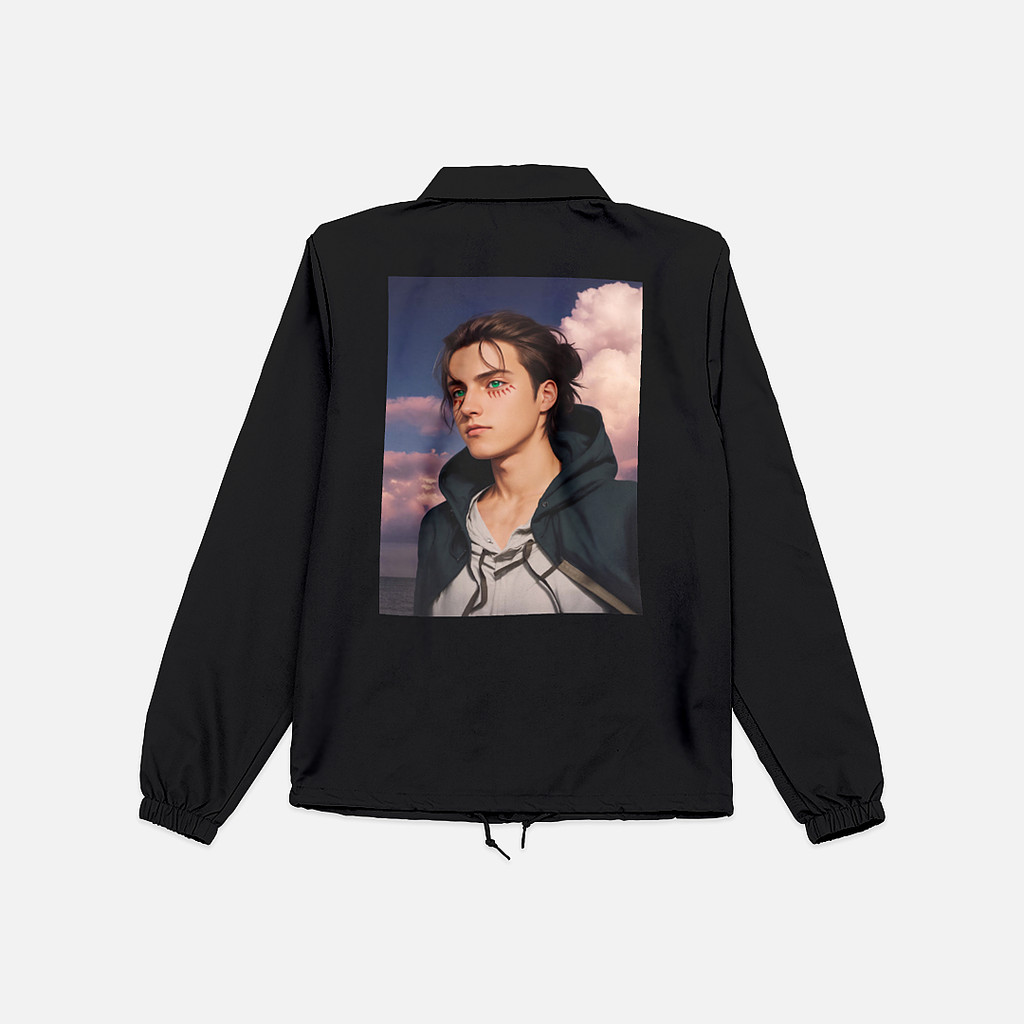 Jual Coach Jacket EREN YEAGER IN REAL LIFE AOT | Shopee Indonesia