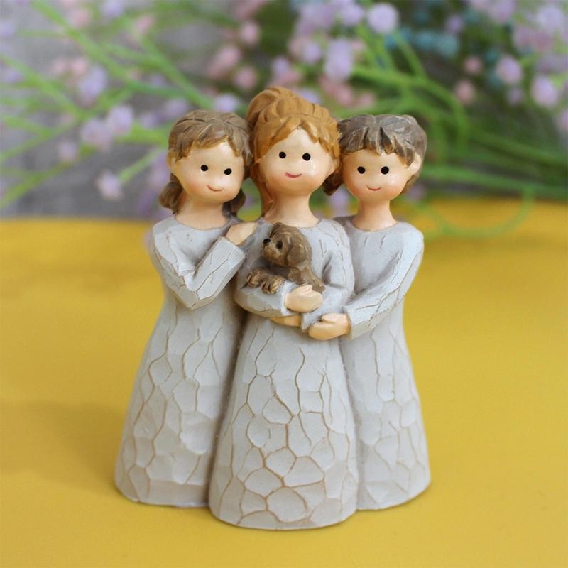 Jual Three Sisters Statue Resin Friend Sculpture Resin Sister Figurine ...