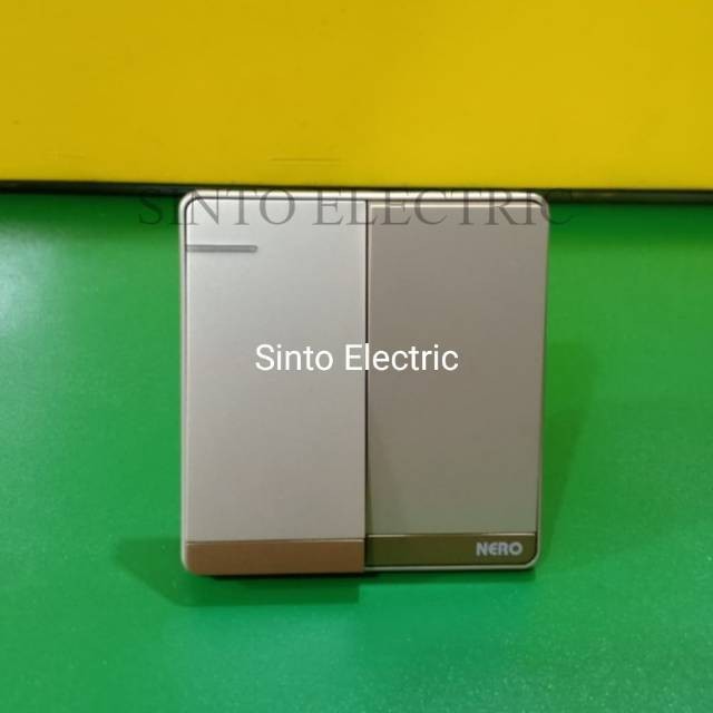 Jual NERO Decora Gold Saklar 2 Gang 2 Way Saklar Hotel 2 arah | Shopee ...