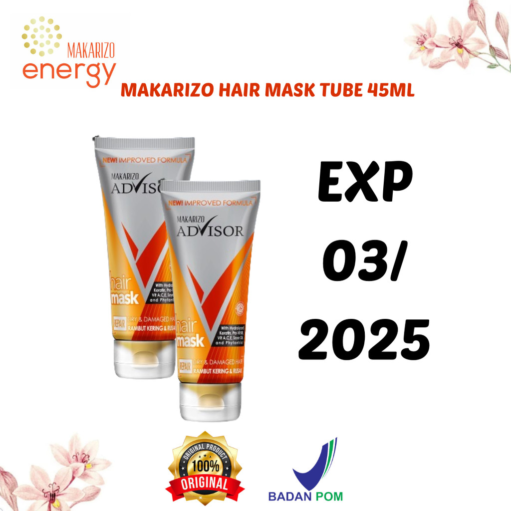 Jual ️MATCHA ️MAKARIZO ADVISOR HAIR REPAIR MASK TUBE SACHET - MASKER ...