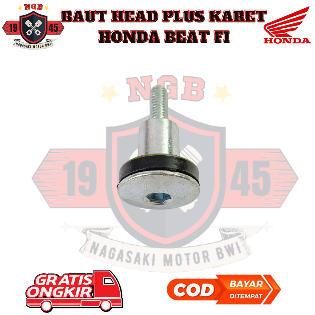 Jual Baut Head + Karet Honda Beat Fi Kunci L - Baut Head Beat Fi Plus ...