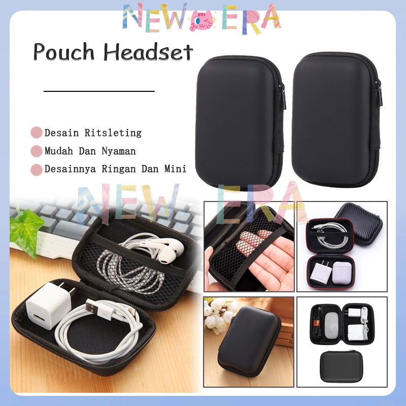 Jual Pouch Penyimpanan Headset Besar / Dompet headset / Tas Kunci ...