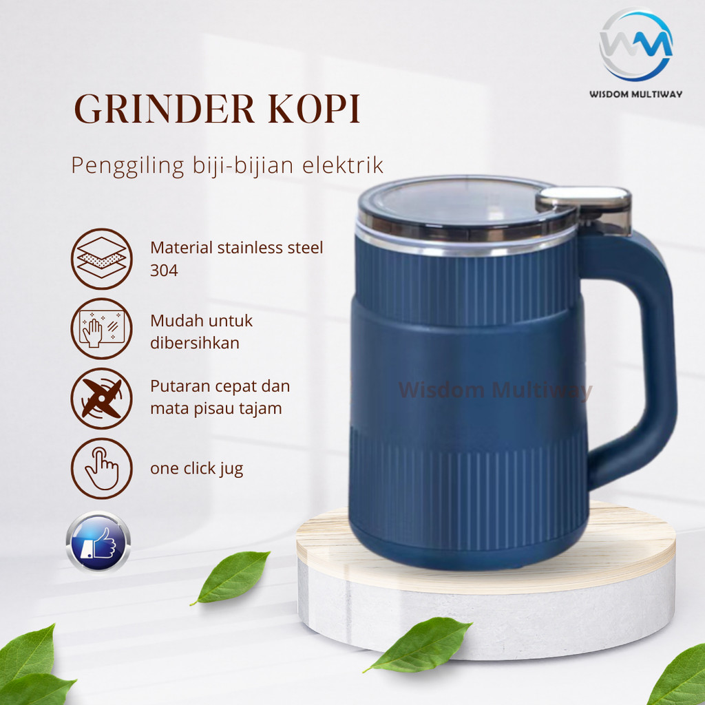 Jual Alat Grinder Kopi Penggiling Biji Kopi Elektrik Portable Mini ...