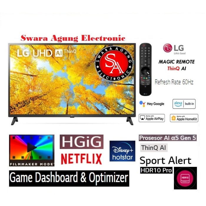 Jual Led UHD Smart TV 43 Inch LG Type : 43UQ7550 (Khusus Daerah Medan ...