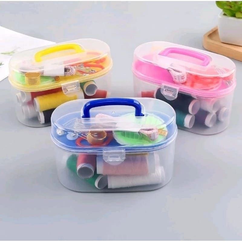 Jual SET JAHIT/PERLENGKAPAN ALAT JAHIT 1 SET LENGKAP DENGAN BOX ...